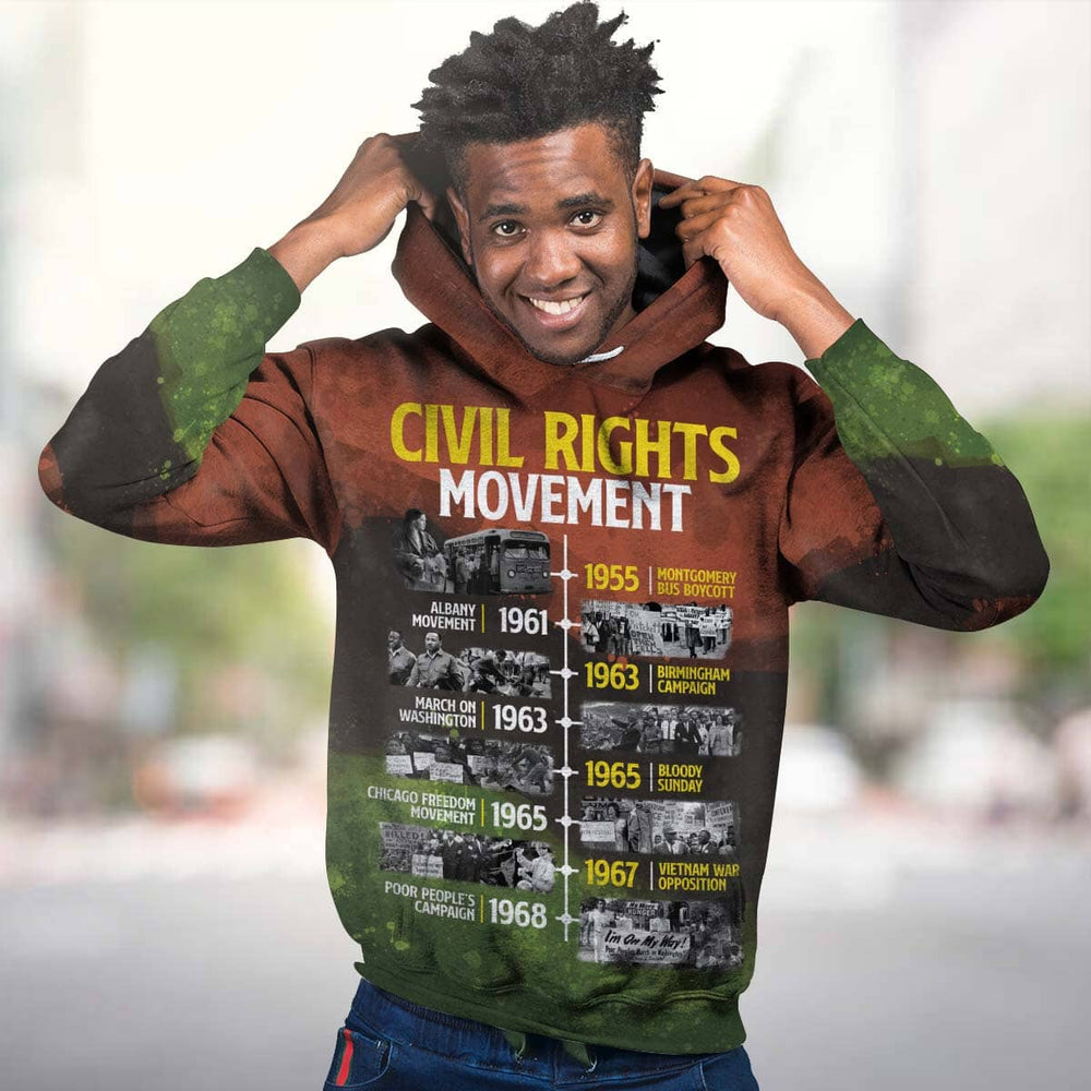 Civil Rights Movement All-over Hoodie | African American Clothing