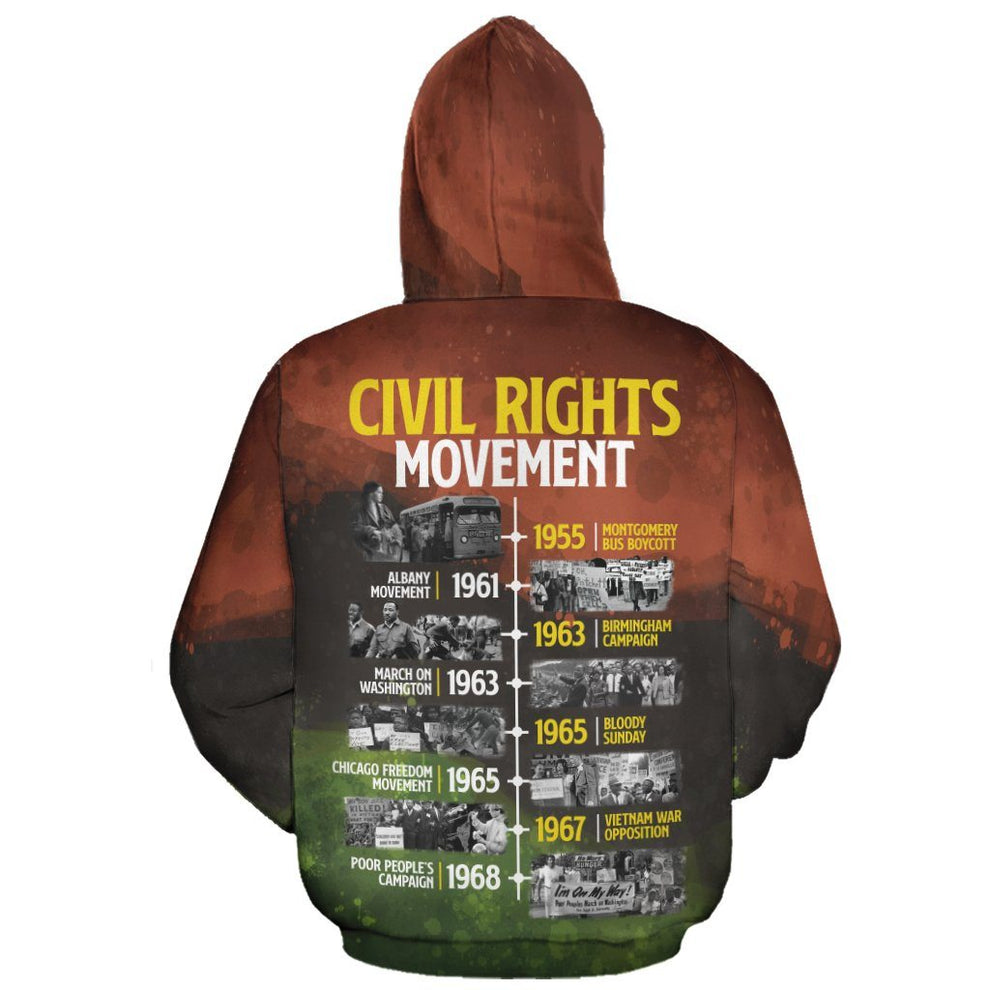 Civil Rights Movement All-over Hoodie | African American Clothing